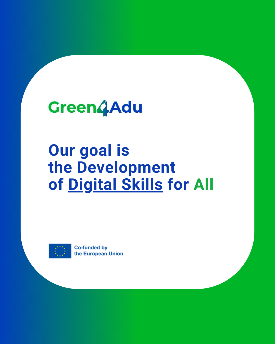 Digiatl Skills for Everyone | Green4adu Project - OECON Group