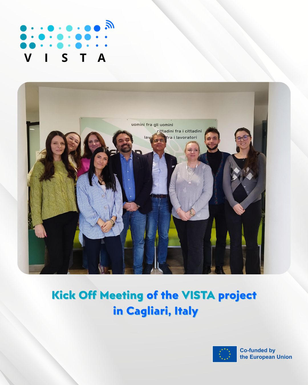 Kick Off Meeting of the VISTA project in Cagliari, Italy - OECON Group